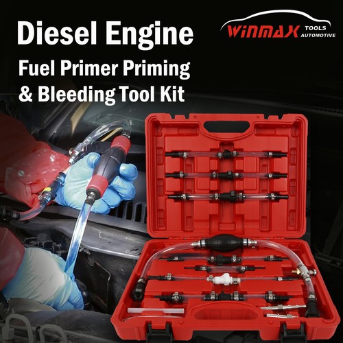 12pcs Diesel Engine Fuel Primer Priming & Bleeding Tool Kit Male and ...