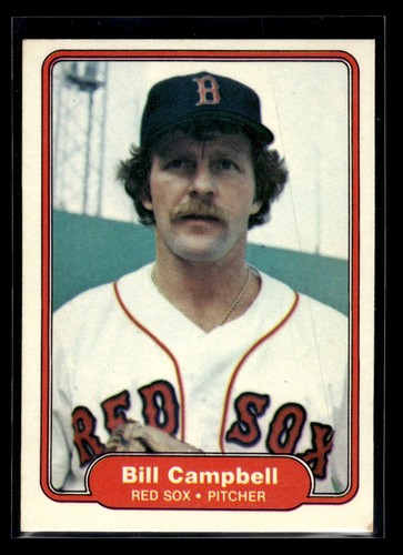 1982 Fleer Baseball #289 Bill Campbell "Set Break" Mint Boston Red Sox ...