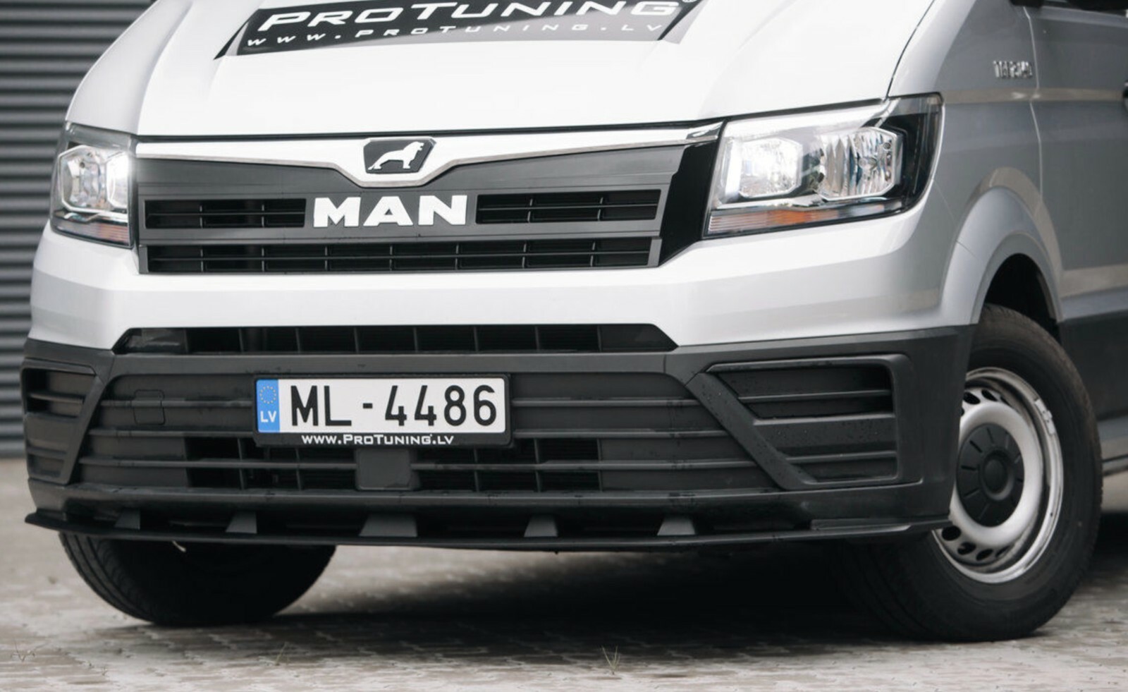 For VW Crafter and MAN TGE front bumper lower splitter lip addon r line ...