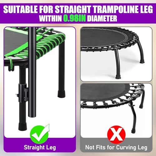 Rebounder Handle Bar Only, 3 Levels Adjustable Stabilizer Bar for ...