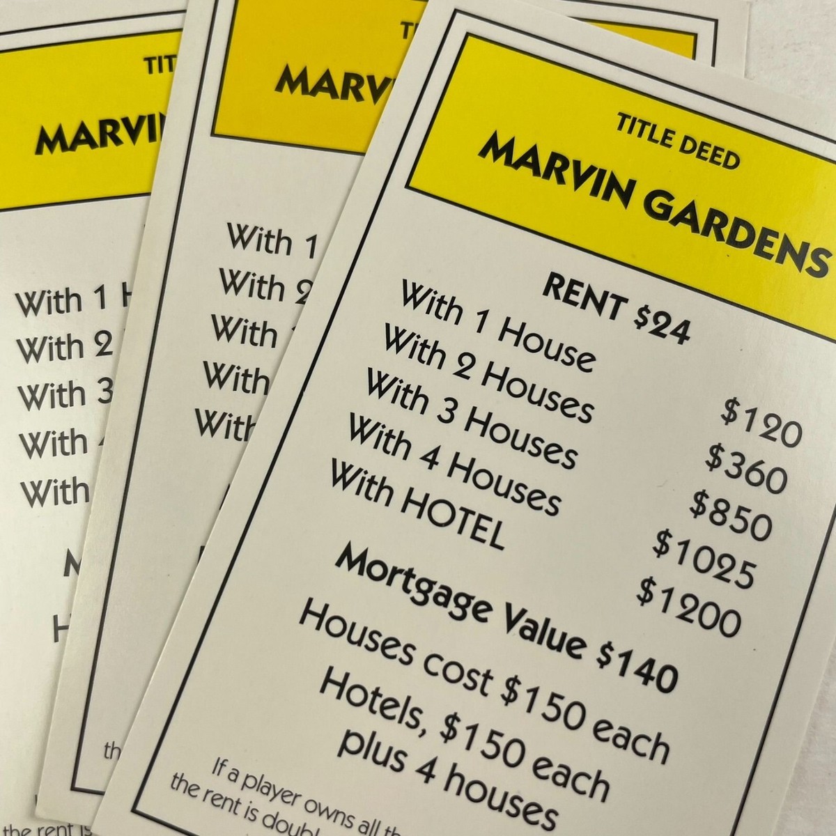 Marvin Gardens Monopoly Dept. 56, Monopoly, Opera Du Jardin (Marvin