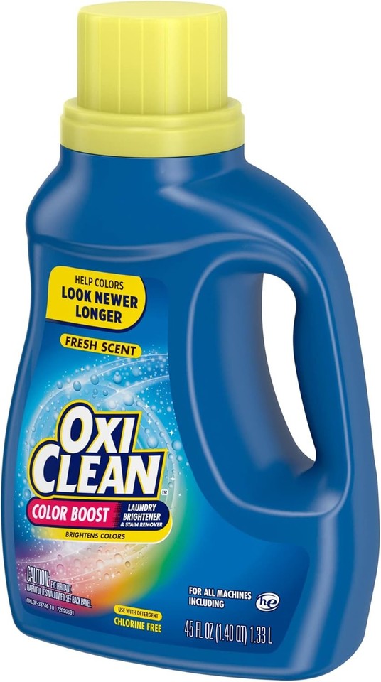 OxiClean Color Boost Laundry Brightener and Stain Remover Liquid Fresh ...