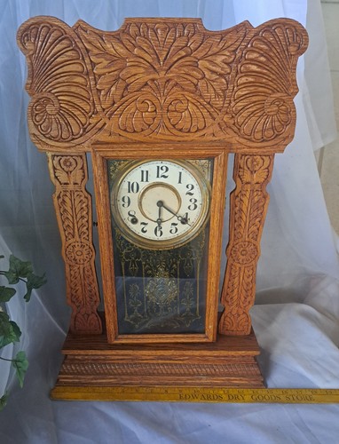 Ingraham 8 Day Time And Strike Kitchen Gingerbread Mantel Parlor Clock ...
