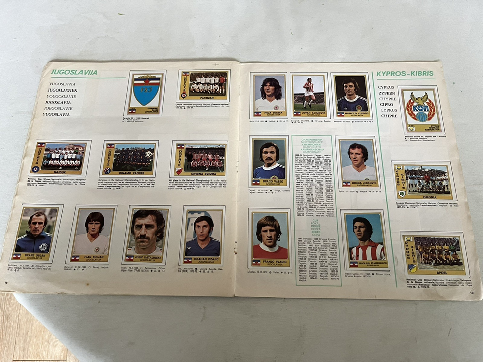 Panini Euro 1977 Football Sticker Album complete all stickers | eBay
