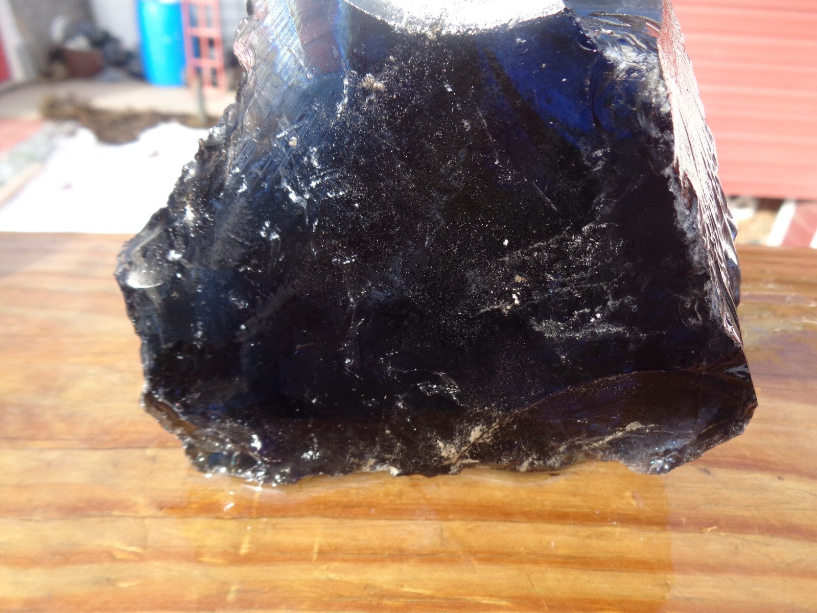 Glass Rock Slag Pretty Clear Purple 2.4 lbs JJ68 Rocks Landscaping ...