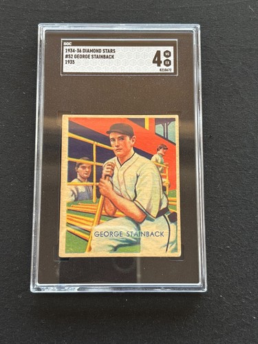George Stainback 1934-36 Diamond Stars New York Yankees Cubs Dodgers ...