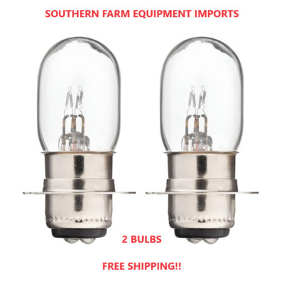 HEADLIGHT BULBS (2) FOR JOHN DEERE 12V,35/35W JD850, 950, 1050, 1250 ...