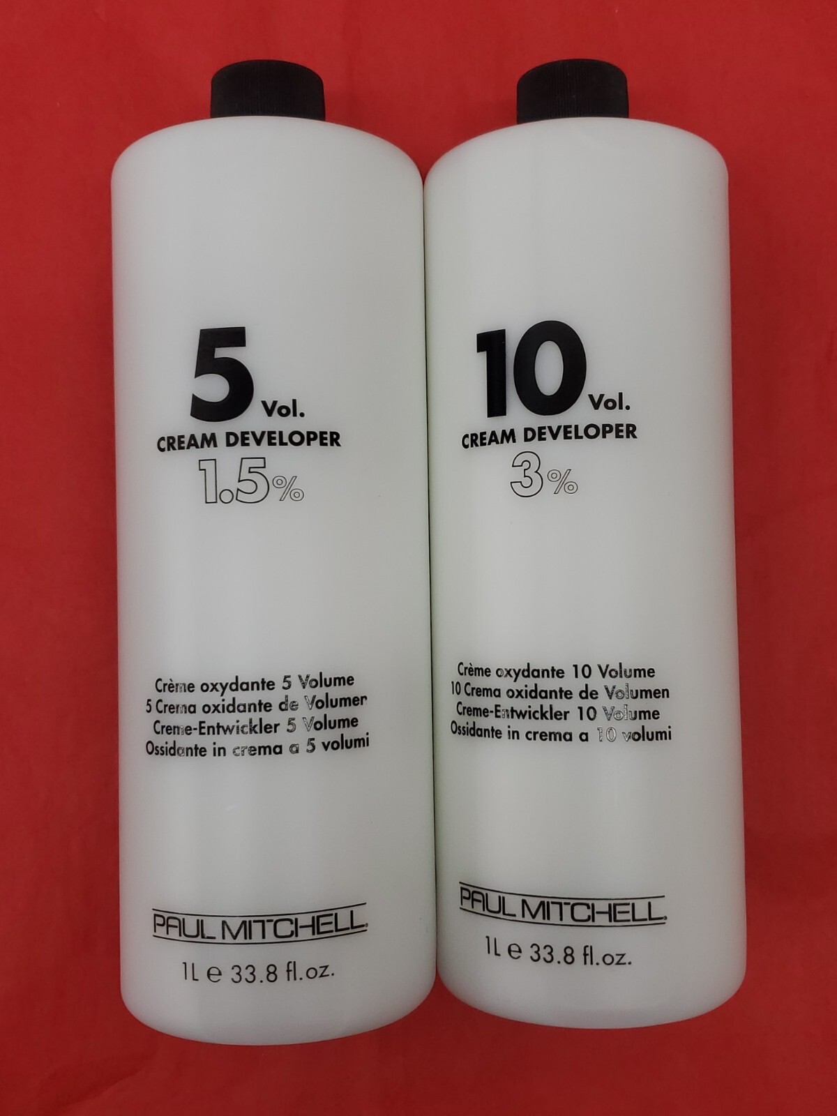 Paul Mitchell 5vol. And 10 Vol. Cream Developer. 33.8 oz PACK 2.. LAST ...
