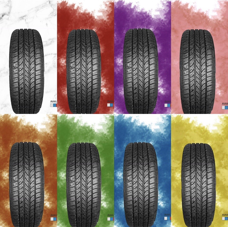 205/65R15 - RED COLOURED SMOKE BURNOUT TYRE | eBay