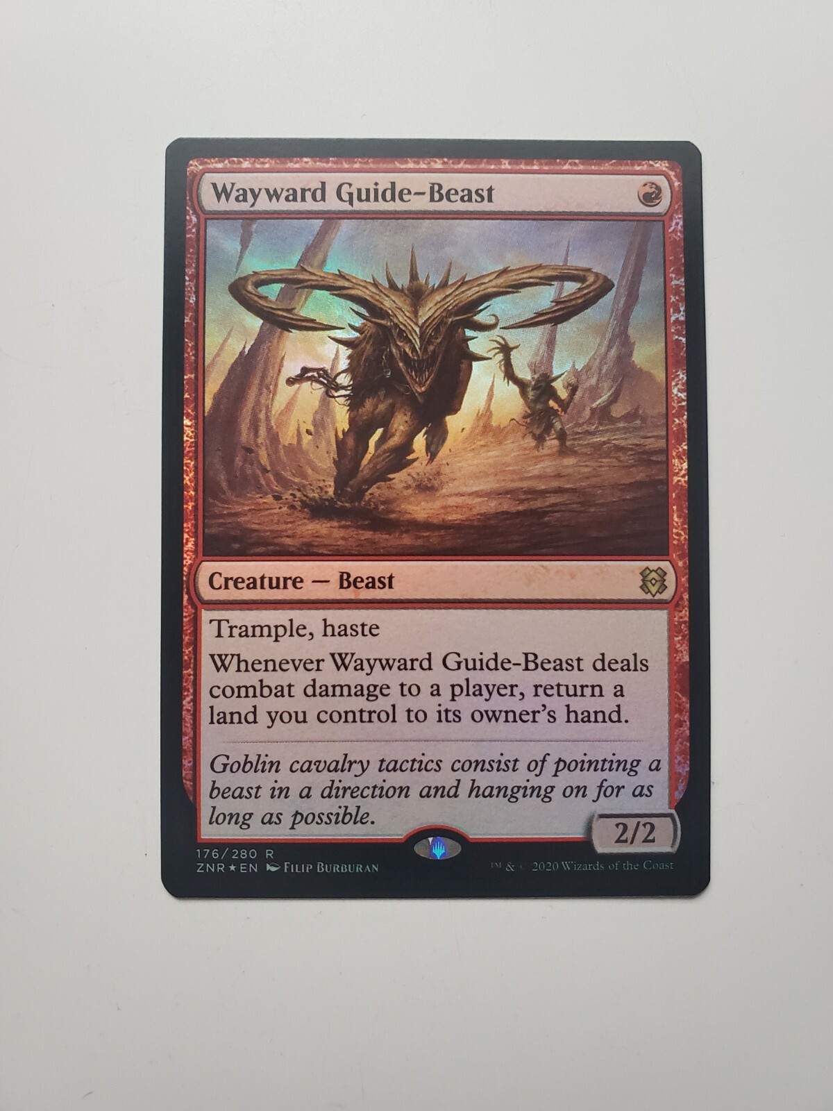 MTG Magic FOIL Wayward Guide-Beast Zendikar Rising NM | eBay