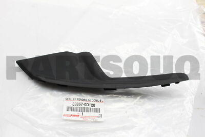538670D120 Genuine Toyota SEAL, FRONT FENDER TO COWL SIDE, LH 53867 ...