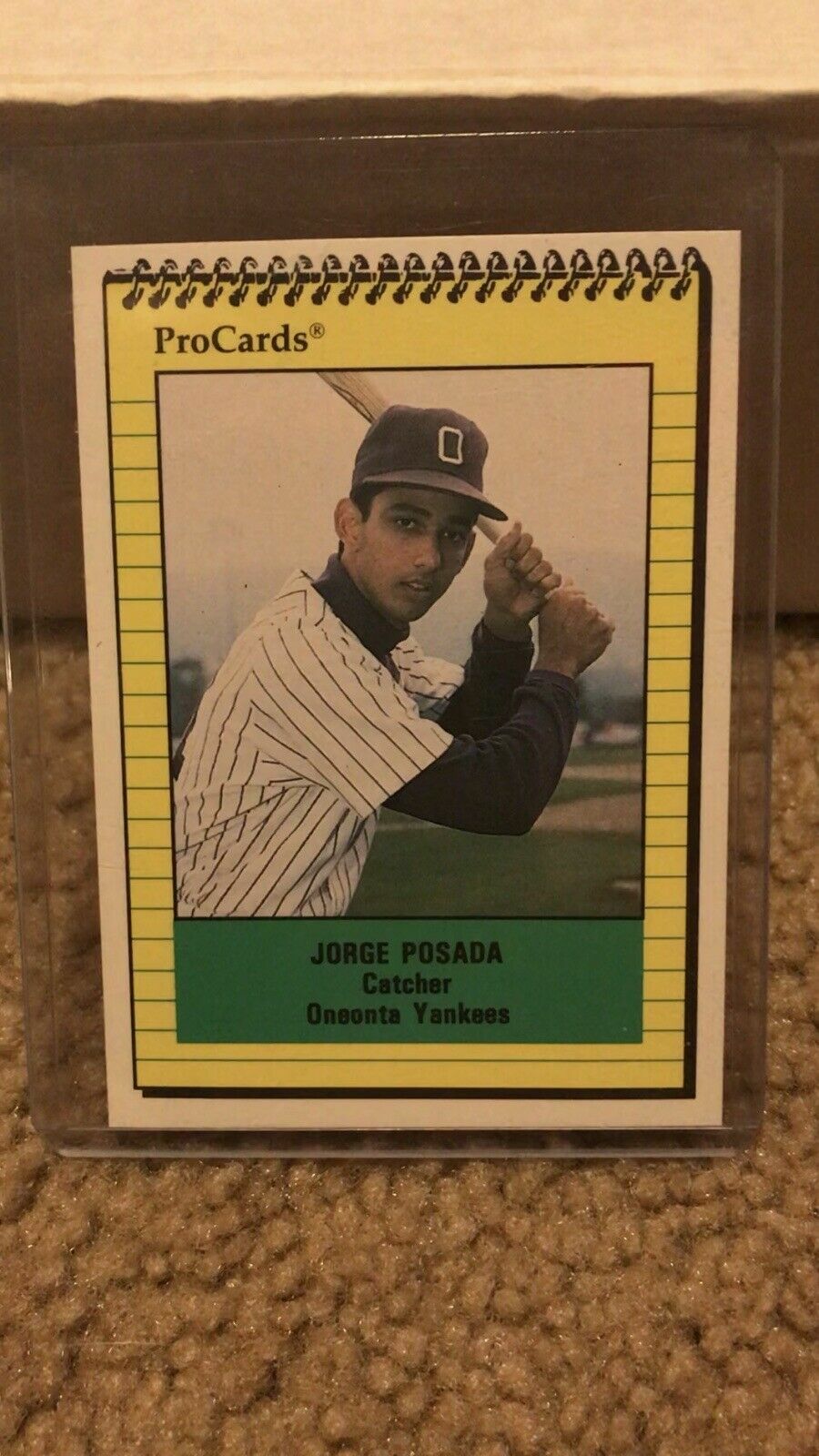 1991 Procards Oneonta Yankees Jorge Posada rc rookie NM-MT 1ST YEAR IN ...