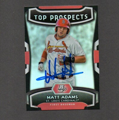 Matt Adams Signed Autographed 2012 Bowman Platinum Top Prospect #MA RC ...