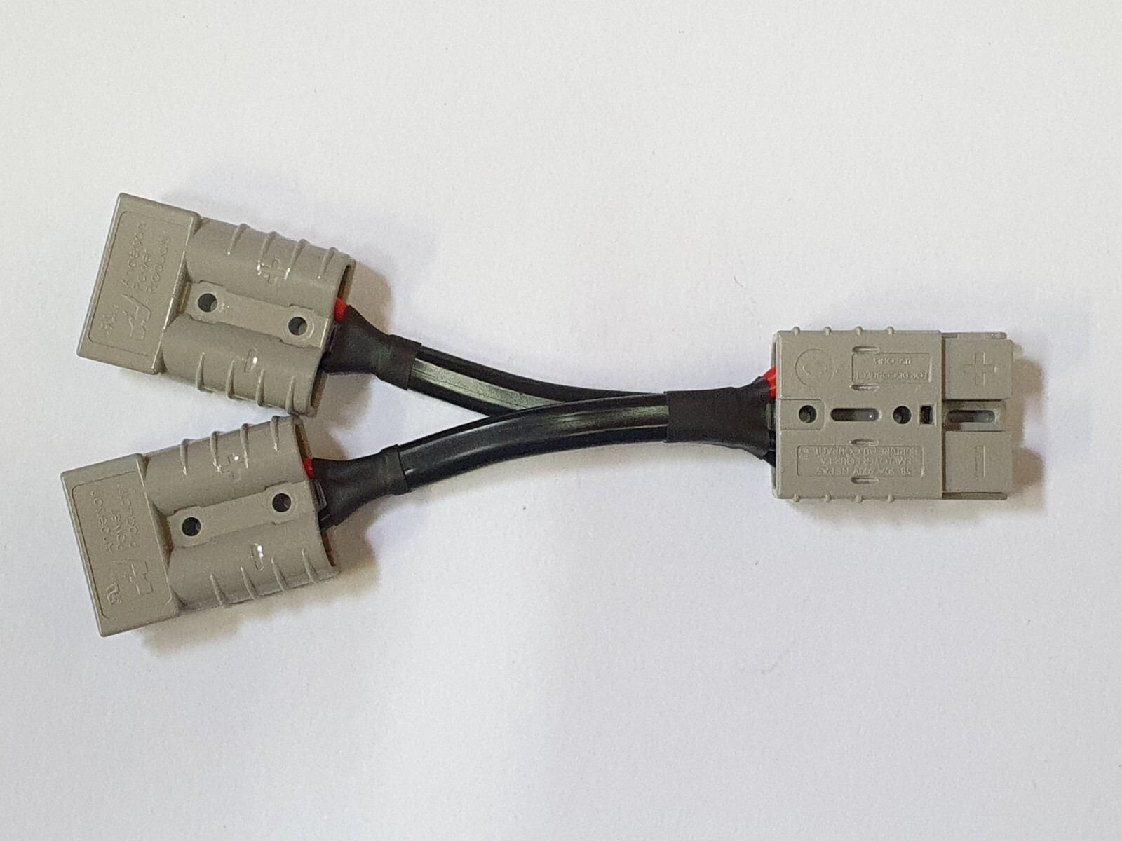 Anderson plug (GENUINE) Double Adaptor 12v 50amp 6mm cable **TRACKING ...