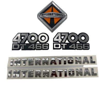Fits International 4700 DT 466 Truck Hood Emblem Logo Ornament X5 3M ...