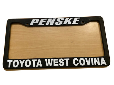 Penske Toyota License Plate Frame California West Covina Car | eBay