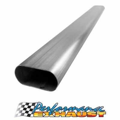 4" inch OVAL Exhaust Pipe Tube - 1.5mm Wall x 1 MTR - 304 Stainless ...