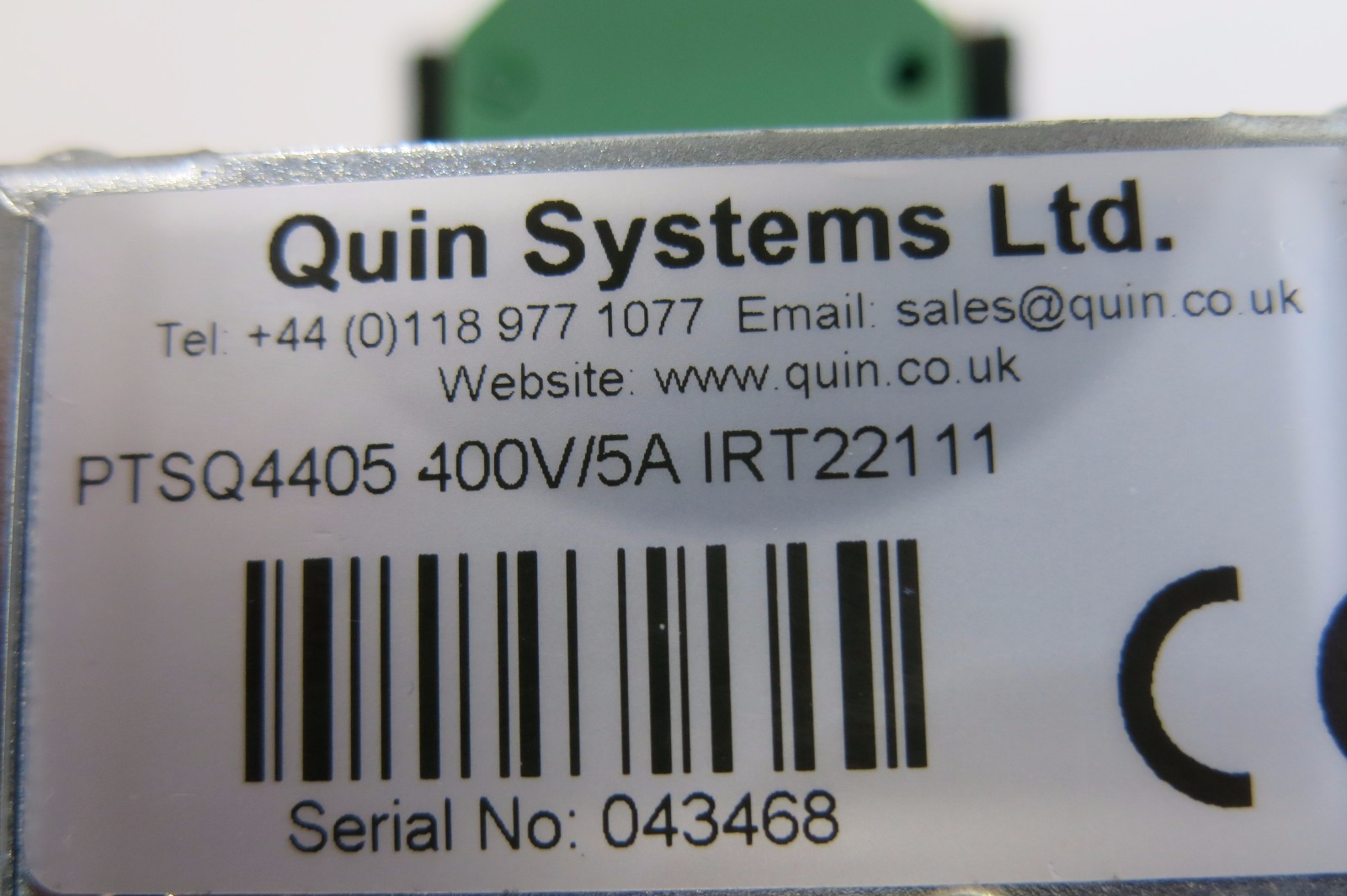 QUIN SYSTEMS PTSQ4405 400V/5A IRT22111 Servo Drive | eBay