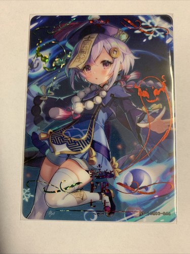 QiQi Genshin Impact Rainbow Foil FR Goddess TCG 10M03-066 Anime Waifu ...
