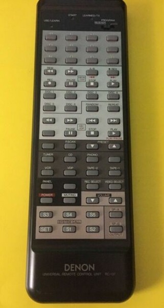 Denon Video Universal Remote Control Unit # Rc-137 RC137 RC 137 for ...