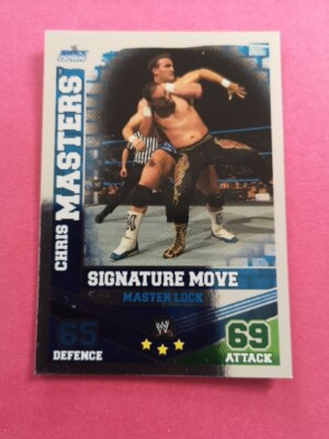 Chris Masters Master Lock Signature Move Foil Cartes Catch Slam Attax ...