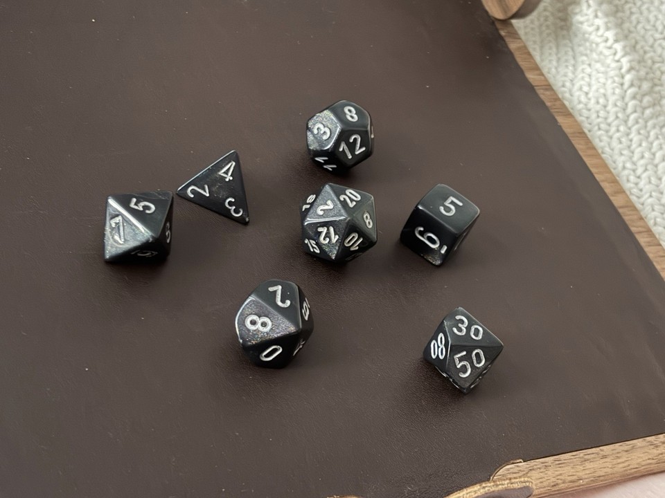 Chessex Borealis Smoke DnD Dice Set CHX 27428 OOP HTF rare | eBay