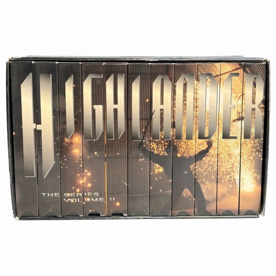 Highlander VHS Complete TV Series Season 1-6 Collector Box Sets ...