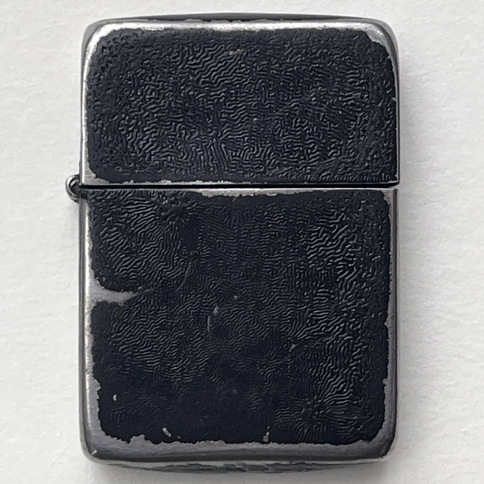 Vintage WWII Zippo Lighter Black Crackle 1940s 14 Hole 3 Barrel | eBay