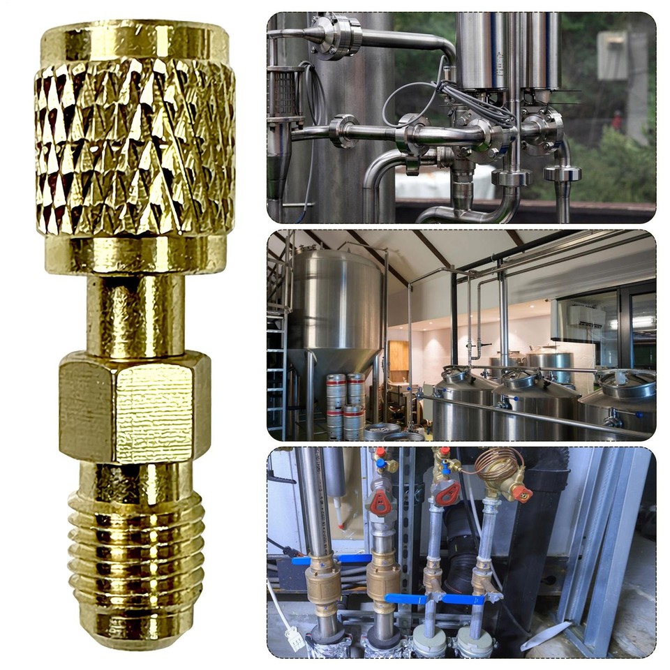 HVAC R32 Reverse Thread 1/4” Female And Male Adapter For A2L R454B/R32 ...