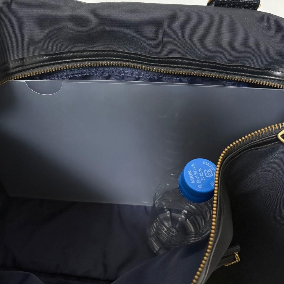 Moschino Vintage Big Logo A4 Size Shoulder Boston Bag Black Canvas ...