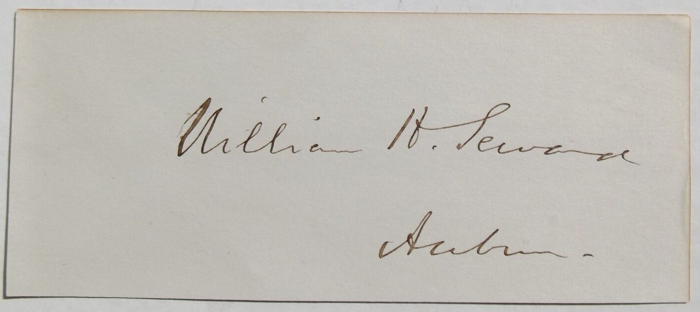 William H. Seward 24th U.S Secretary of State for Lincoln Autograph ...