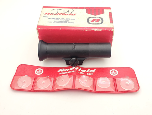Vintage Redfield Small Bore Target Front Globe Sight Detachable w/Box ...