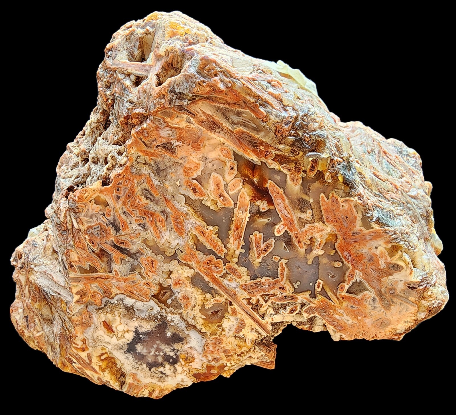12.08 lbs (5.48 kg) Large Tube Agate Rough, Lapidary for Slabs ...
