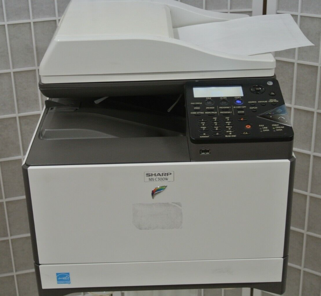 SHARP Copier Printer Scanner Wireless - MX C300W Laser Color Copier Fax ...