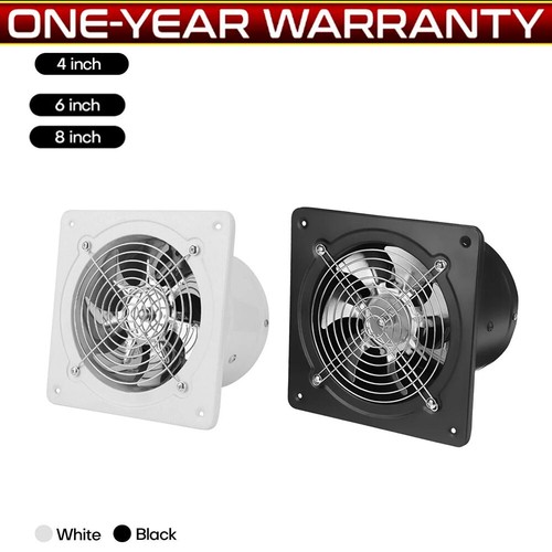 4/6/8/12" Exhaust Fan Ventilation Extractors Fan 110V Wall-Mounted ...