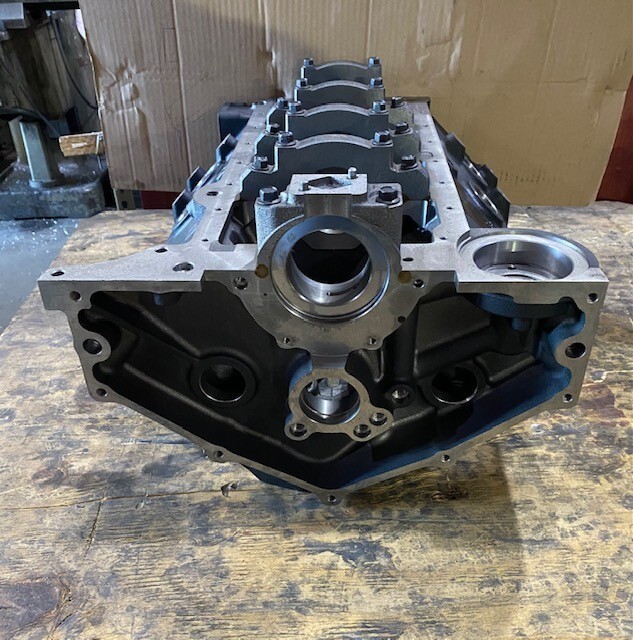 Engine Block, 350 Chevy Small Block, Germany Cast Iron, 4-Bolt 350 ...