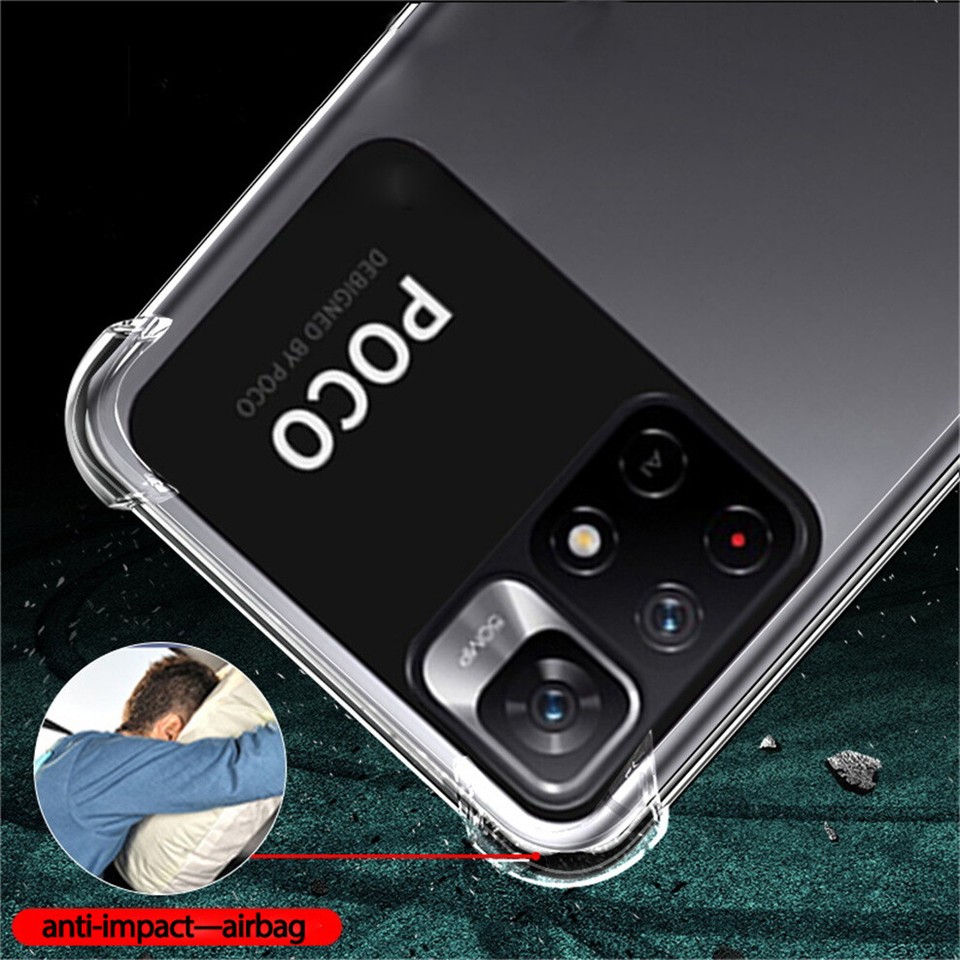 For Xiaomi Mi Poco X7 X6 X5 X4 F6 Pro M6 Clear TPU Case Cover + Screen ...