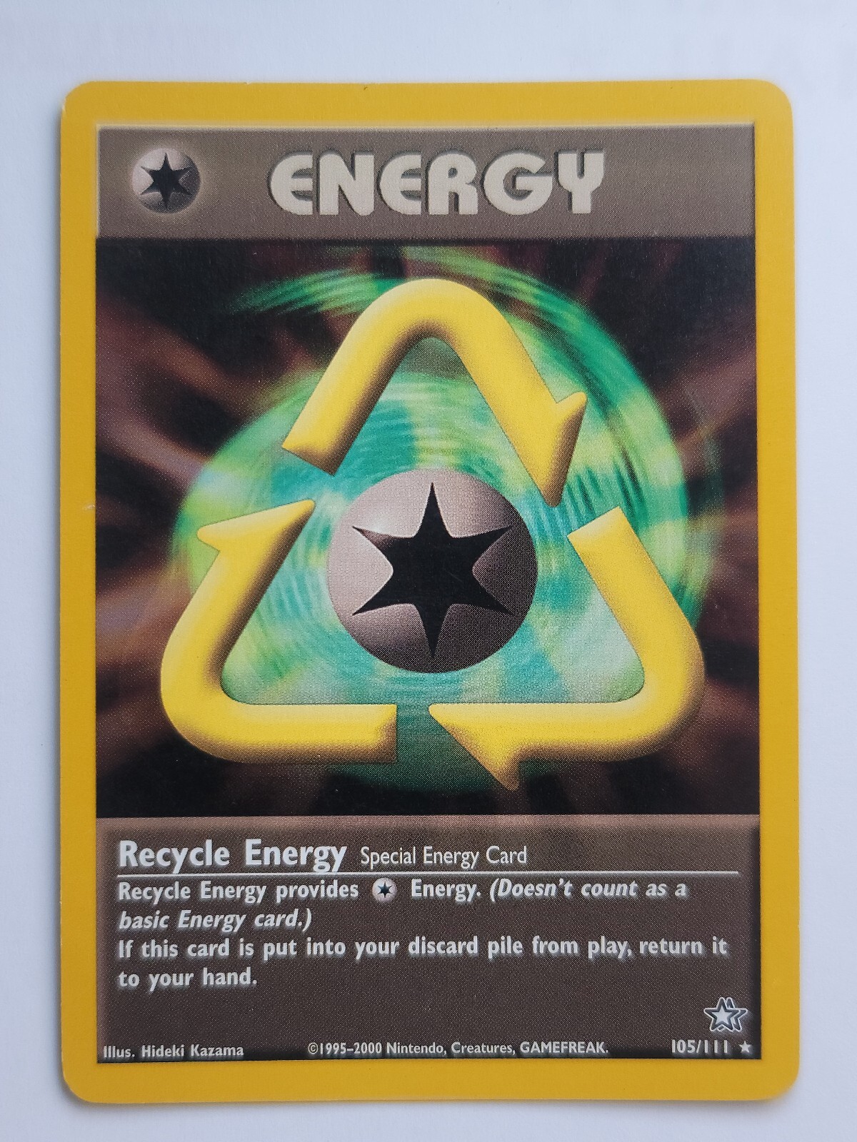 Pokemon TCG Recycle Energy Neo Genesis 105/111 Regular Rare NON HOLO ...