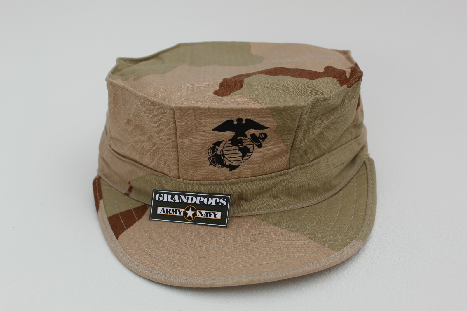 USMC DCU CAMO CAP 8 POINT 2 PLY TOP STITCH WITH EGA | eBay