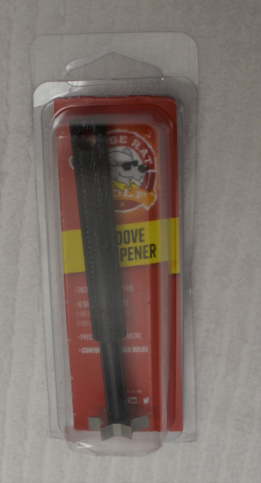 Golf Club Groove Sharpener/Cleaner Regrooving Tool 6 Heads Iron Wedge ...