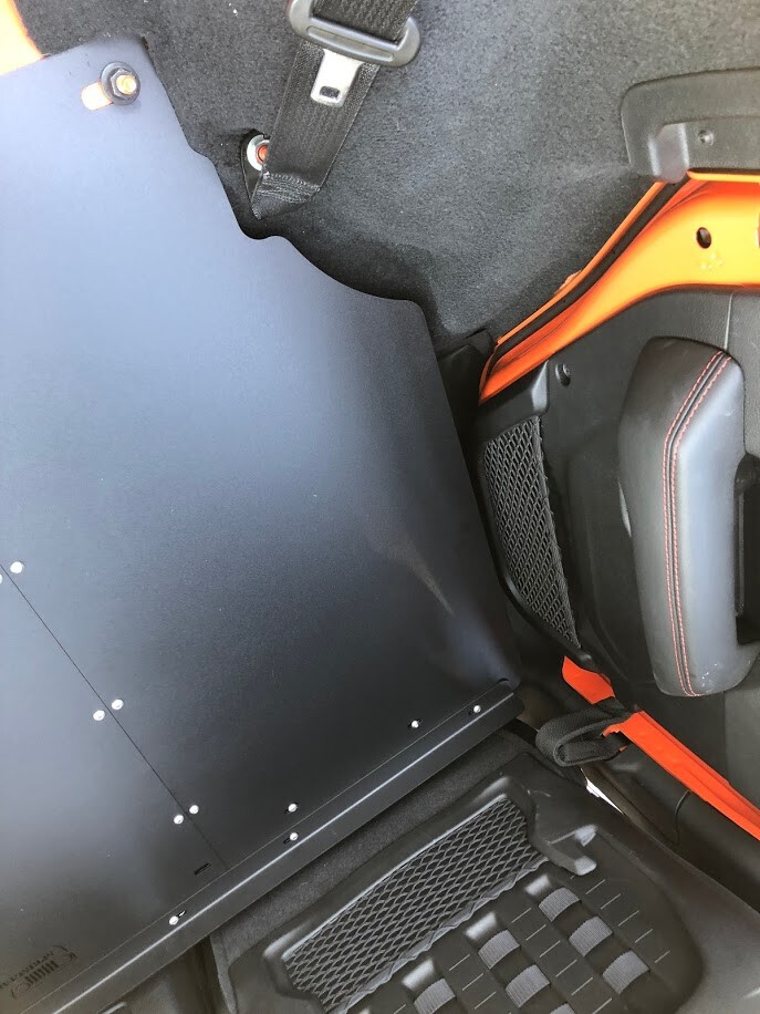 fits Jeep JL Unlimited Rear Metal Seat Delete Sleeping Platform ...