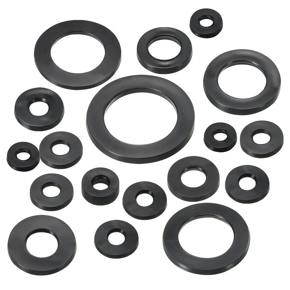 12pcs M8 Rubber Flat Washer 8mm ID 21mm OD 2mm Thick Sealing Spacer ...