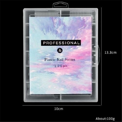 120Pcs Dual Forms Gel Mold Tips Full Cover Nail Quick Building Nail ...