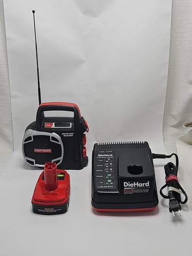 Craftsman 19.2v Cordless AM/FM/AUX/Weather MP3 Radio 315.101260 W/Batt ...