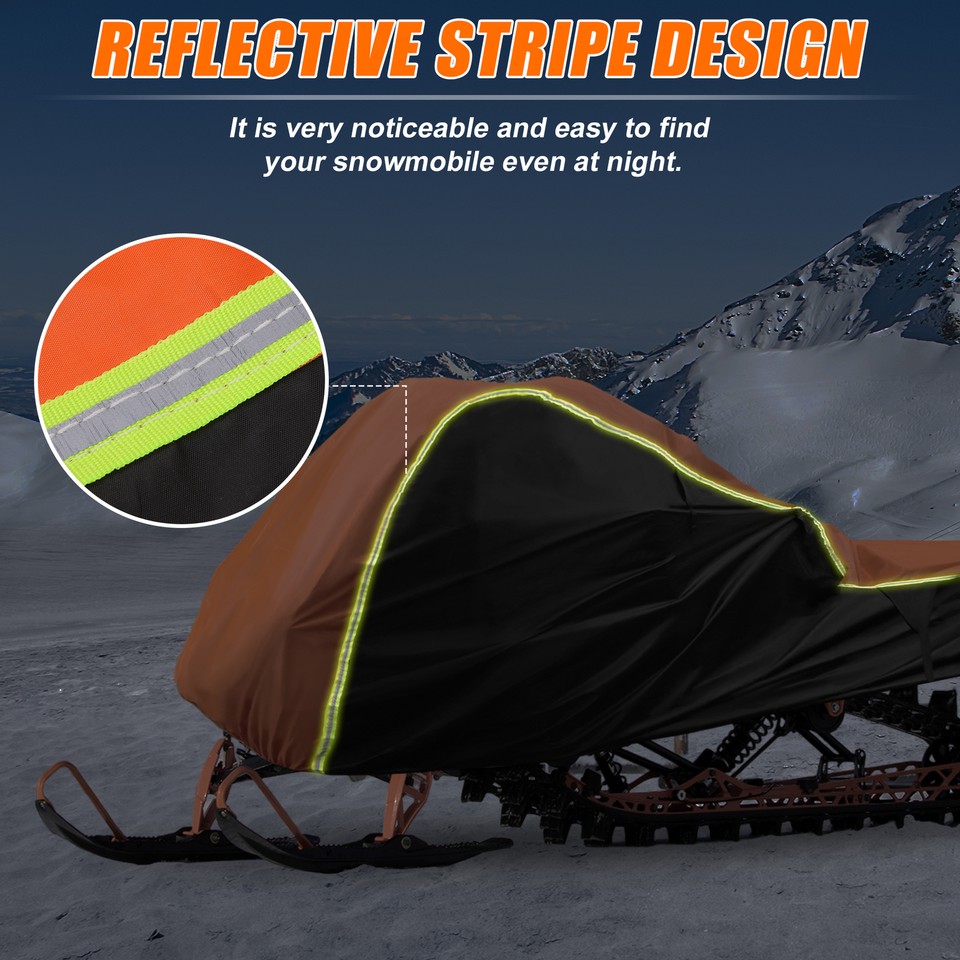 Snowmobile Cover Waterproof for Polaris for Ski Doo for Yamaha Fit 115 ...
