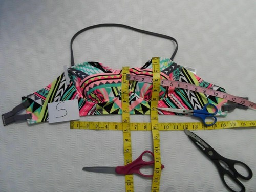 Adidas Let Go Deco Longline Bustier Multi Bikini Top M-Bottom L-TOP ...