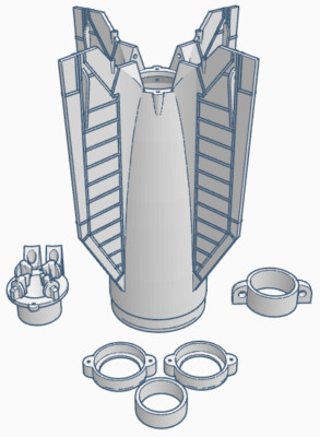V-2 Boat Tail for BT-80 Model Rocket Tube | eBay
