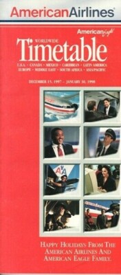 American Airlines timetable 1997/12/15 | eBay