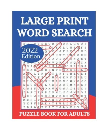 Large Print Word search Puzzle Book For Adults: this very large word ...