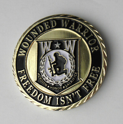 WOUNDED WARRIOR PATRIOTIC SERIES CHALLENGE COIN 1.7" NEW IN CASE | eBay